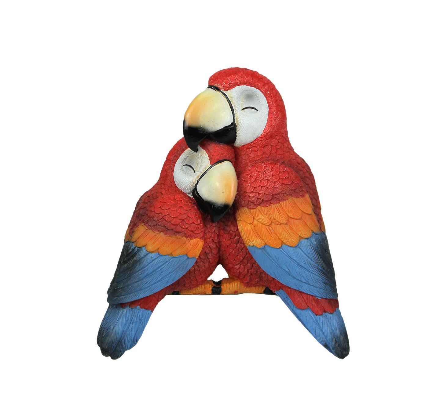 Polly and Petey Mother and Child Parrots Shelf Sitter Statue Hand ...