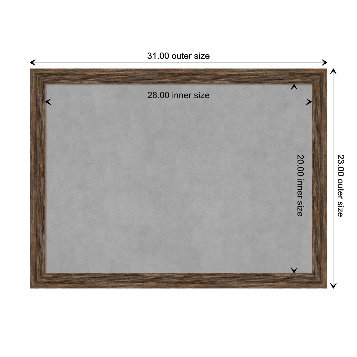 Regis Barnwood Narrow Wood Framed Magnetic Board | Michaels