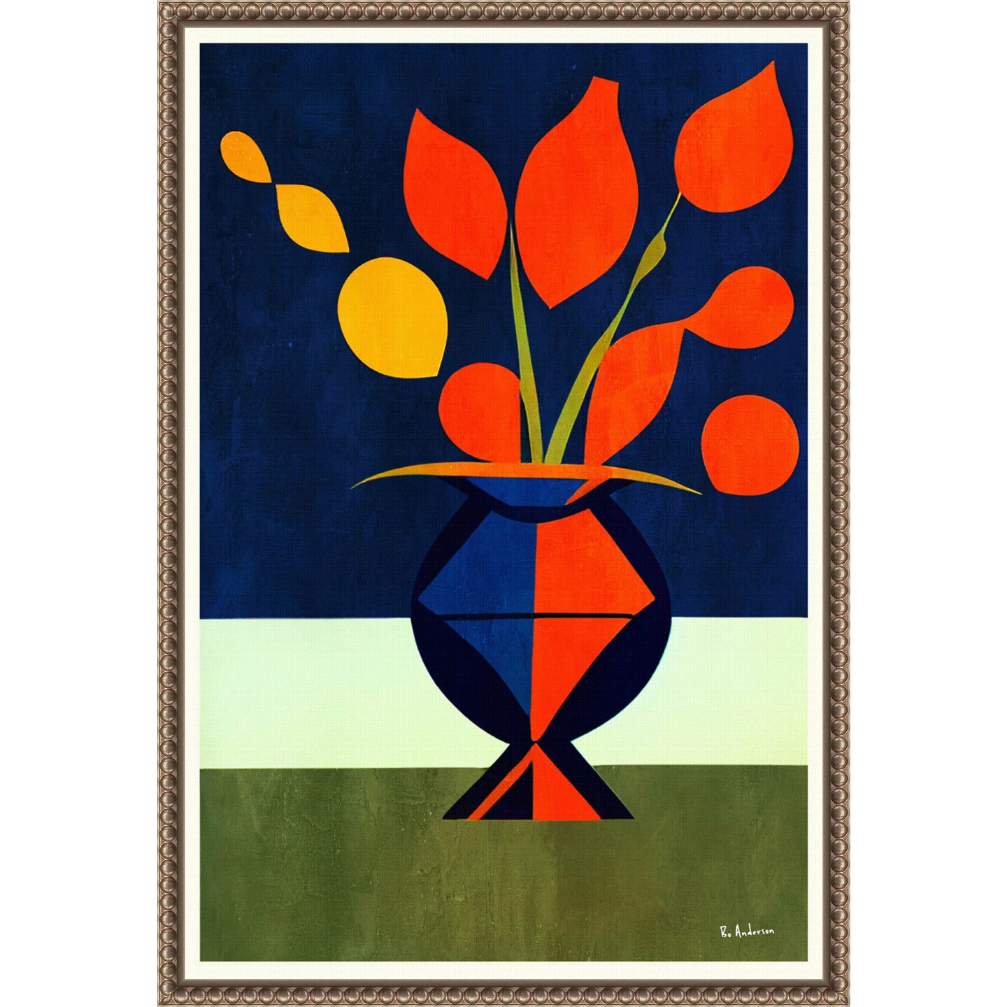 Les Fleurs Magnifiques by Bo Anderson Framed Canvas Wall Art | Michaels