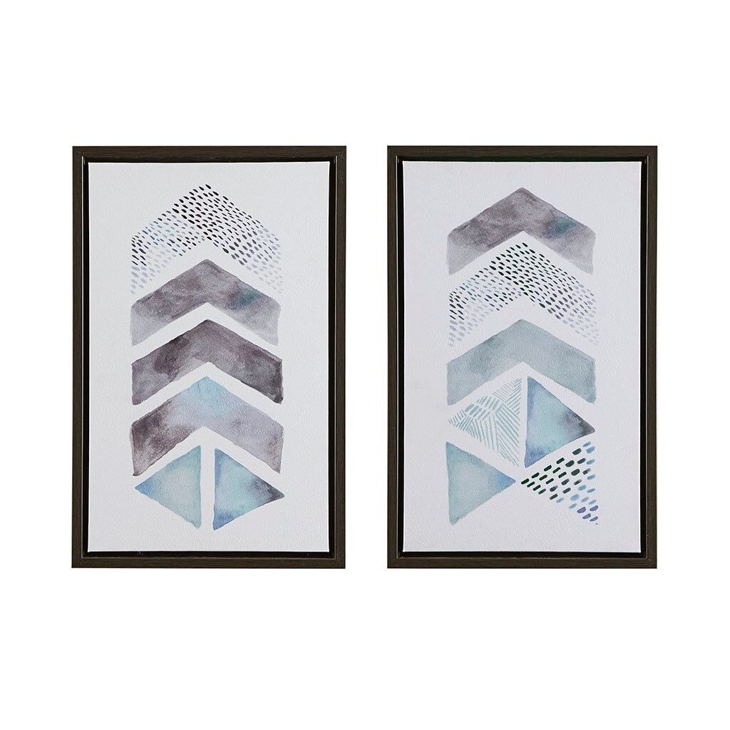 Gracie Mills Daren Modern Geometric 2-Piece Wall Art Set - Grace-9650 ...