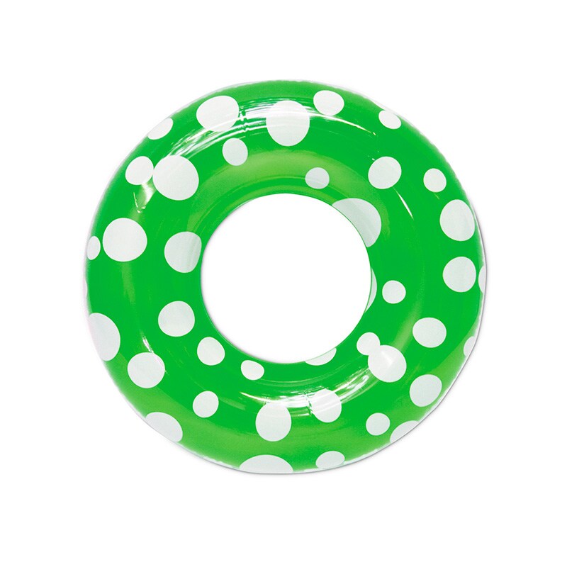 Swim Central Inflatable Lime Green and White Polka Dot Swimming Pool ...