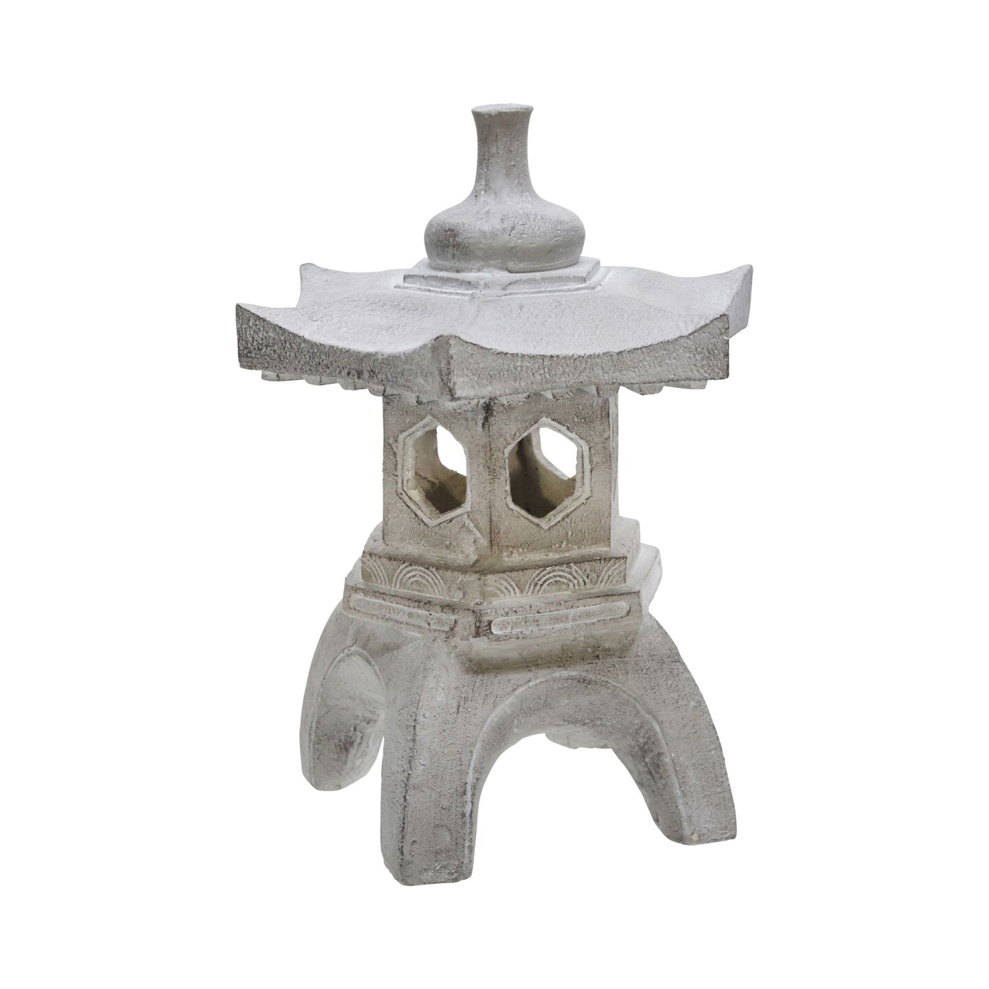 Kingston Living 17" Gray Temple Lighthouse Statue | Michaels