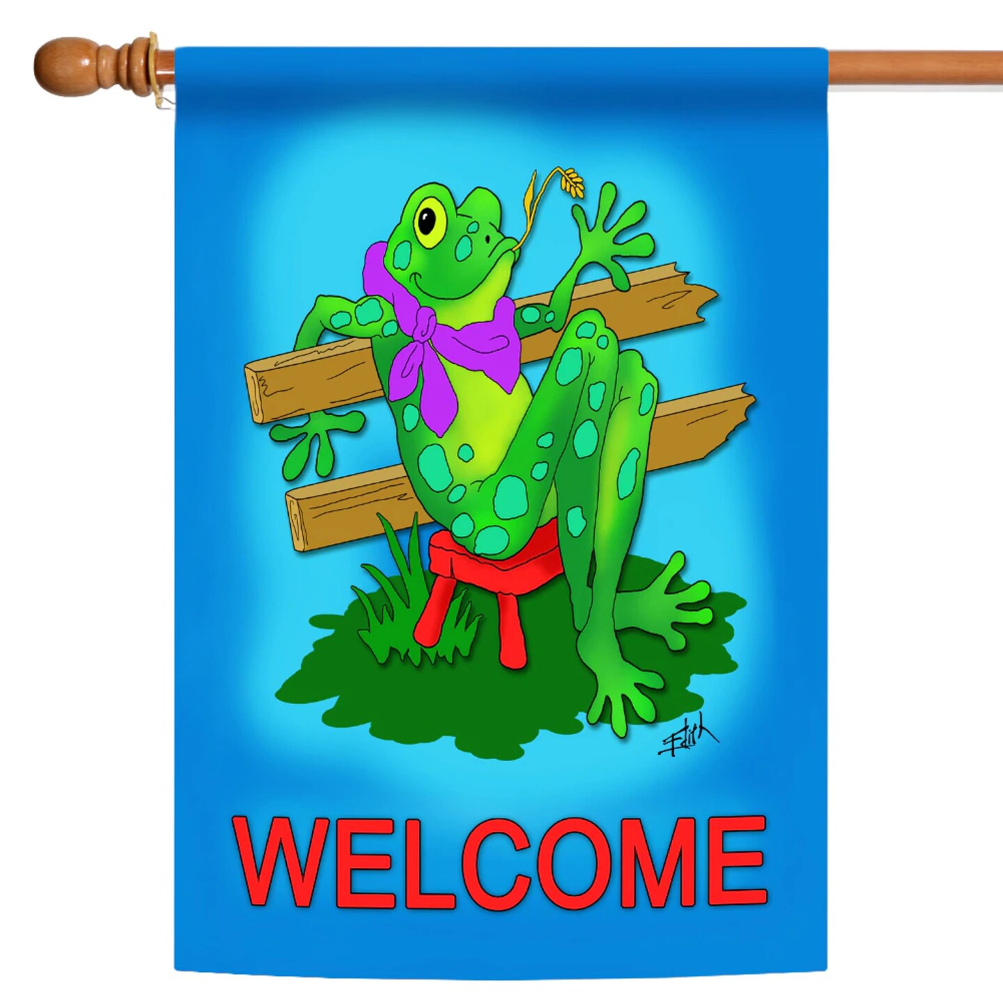 Toland Home Garden Lazy Frog Outdoor House Flag 40" x 28" | Michaels