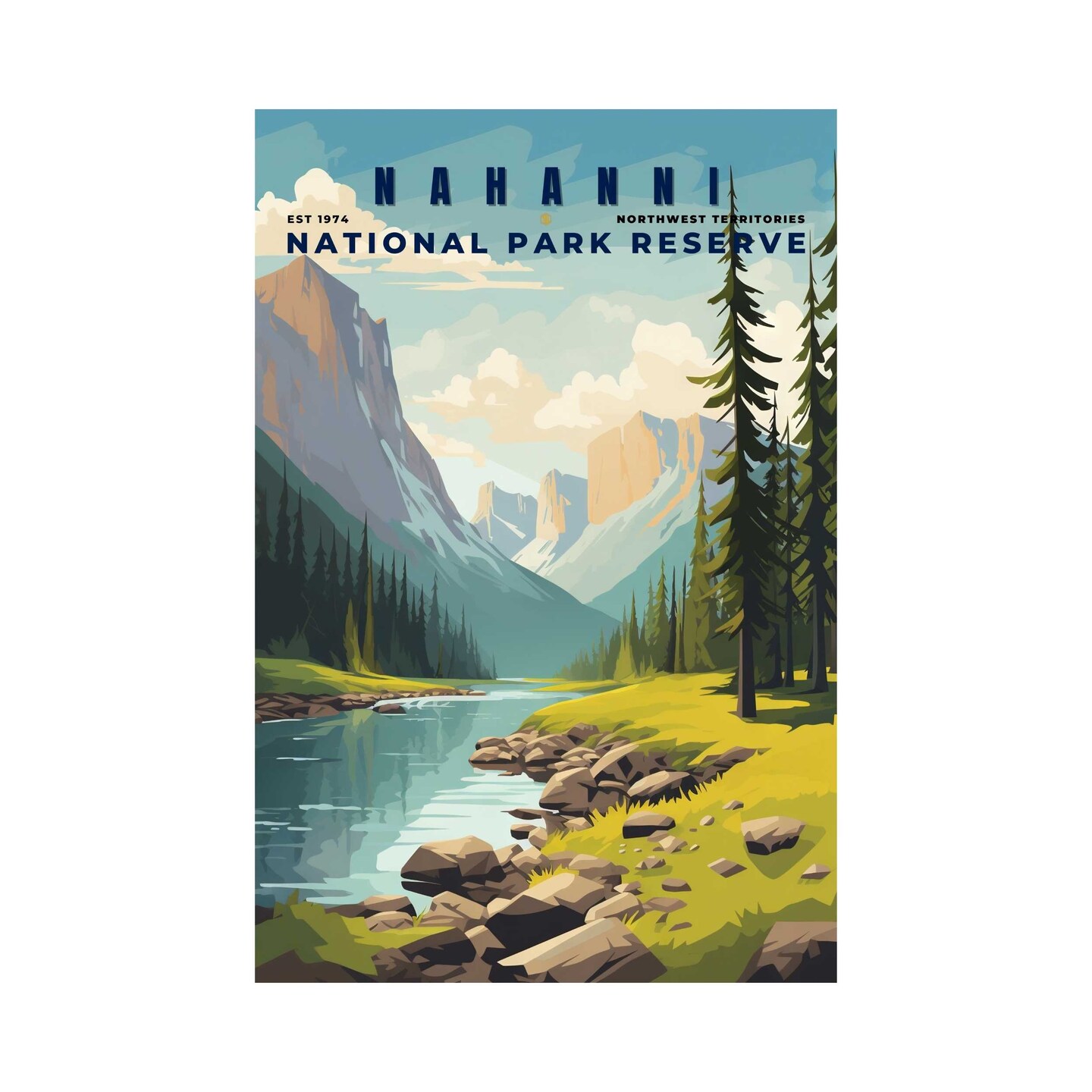 Nahanni National Park Reserve Poster, Travel Print, Office Poster, Home ...