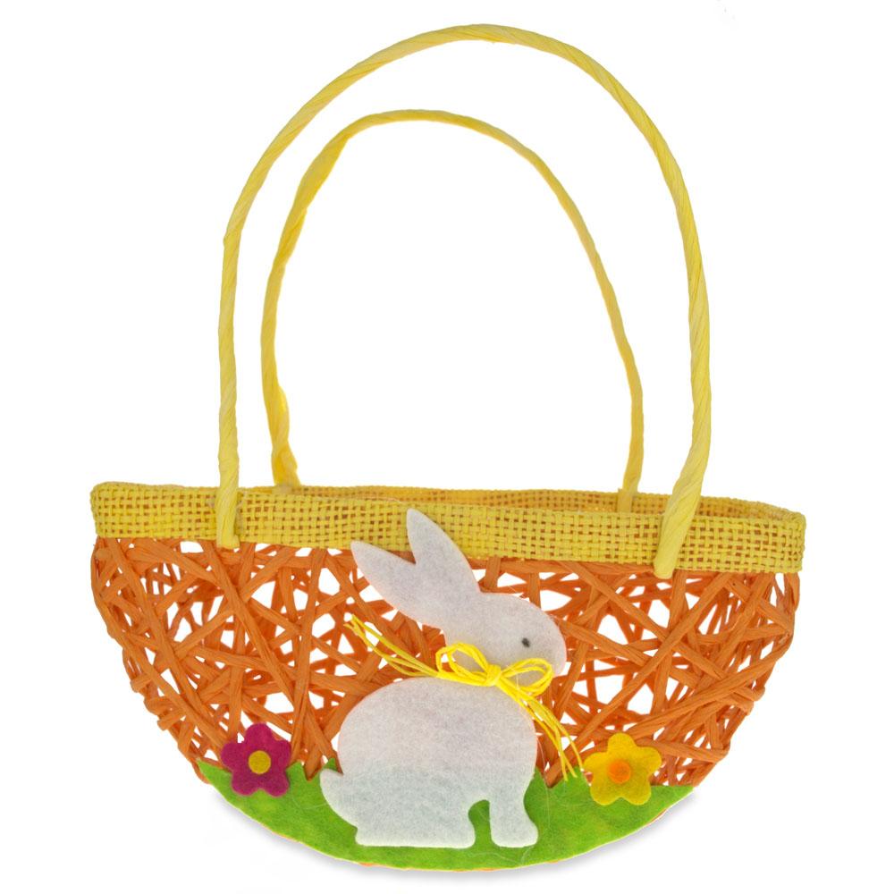 Set of 2 Easter Baskets with White Bunny and Flowers | Michaels
