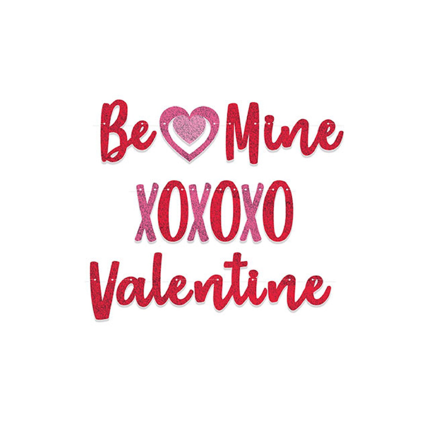 Beistle Set of 12 Red and Pink Valentine Streamer Banner 12" | Michaels