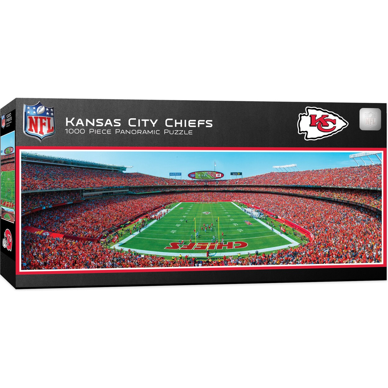 Masterpieces Sports Panoramic Puzzle - NFL Kansas City Chiefs Endzone ...
