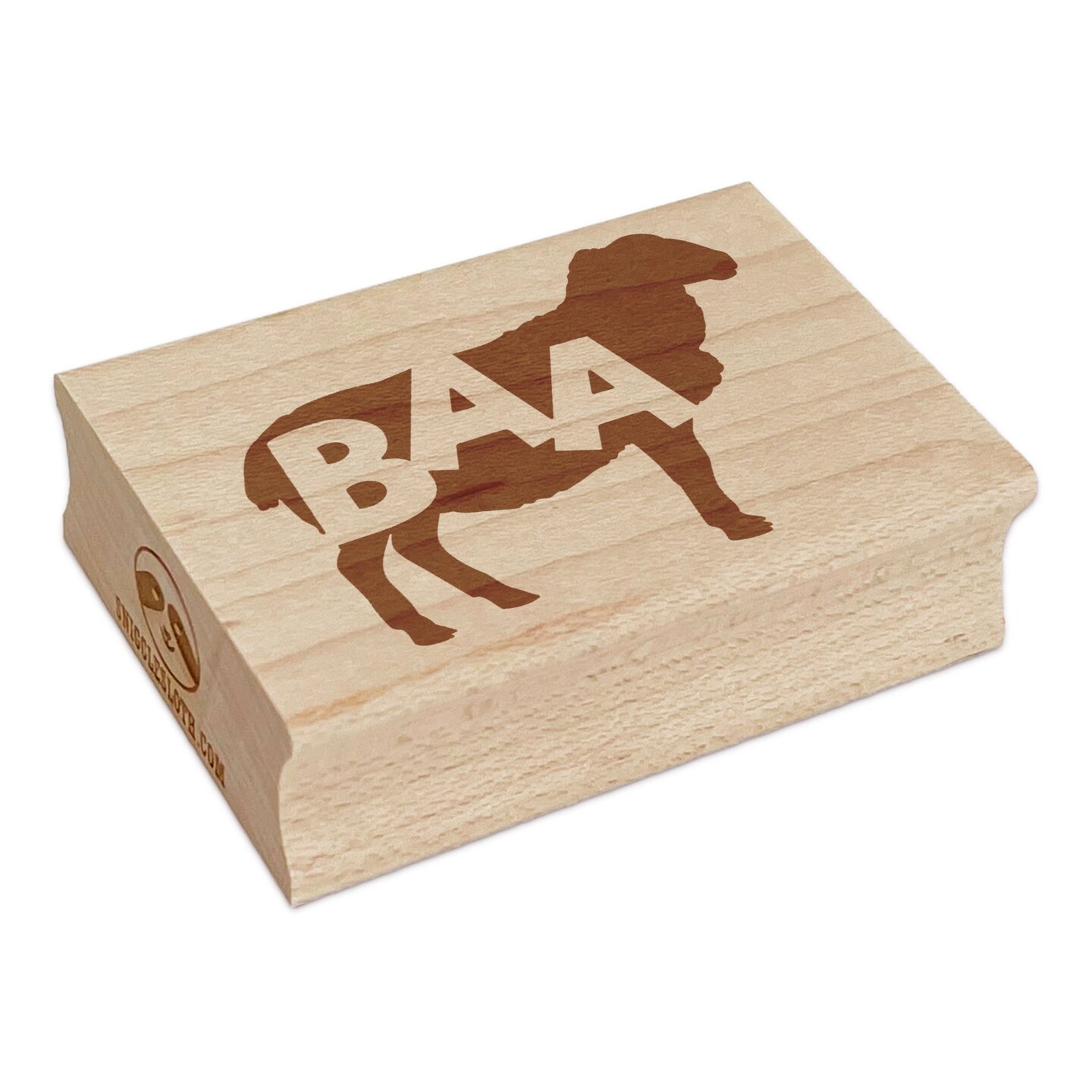 Sheep Baa Farm Animal Rectangle Rubber Stamp for Stamping Crafting ...