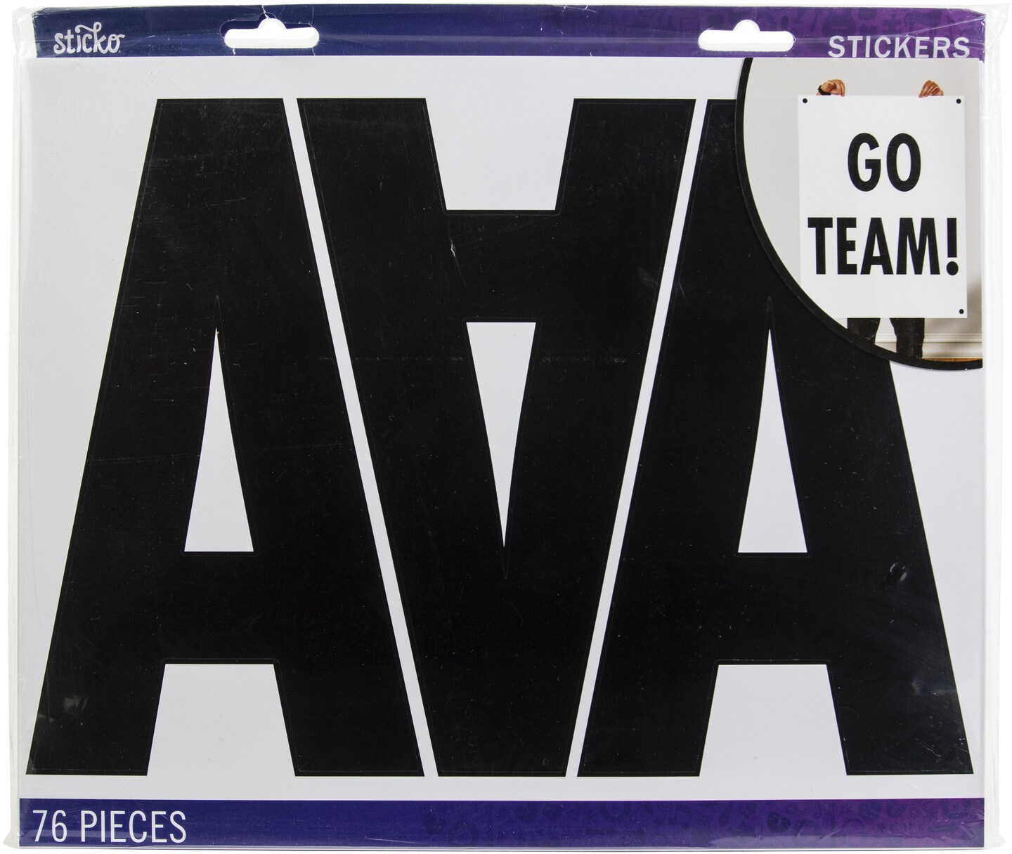 Sticko Jumbo Alphabet Stickers-Black Futura Regular Jumbo | Michaels