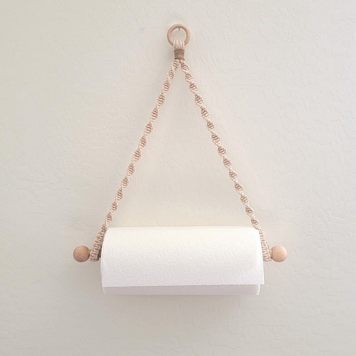 Hanging Macrame Paper Towel Holder | MakerPlace by Michaels