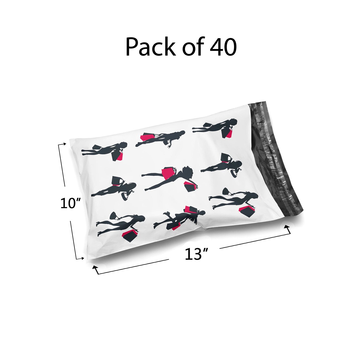 Elegant Glossy Multi-Language Thank You Poly Bags Mailer Envelopes ...