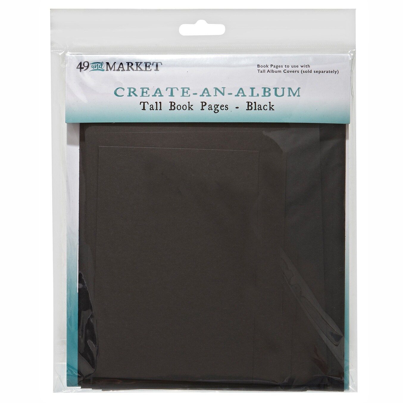 49 And Market Create-An-Album Tall Book Pages-Black, Count: 1 | Michaels