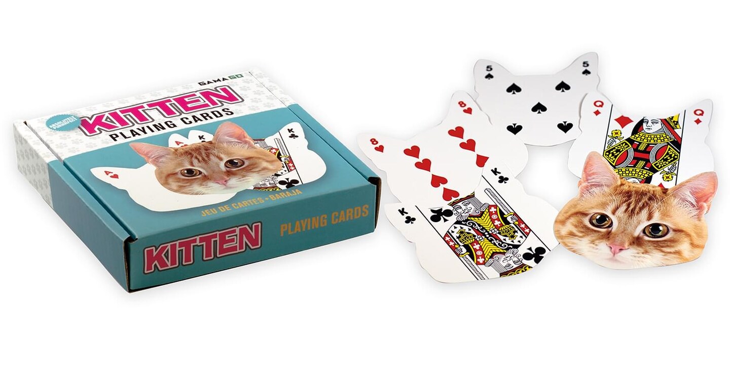 Kitten-Shaped Playing Cards | 52 Card Deck + 2 Jokers | Michaels