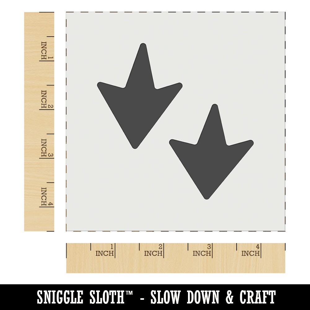 Duck Goose Footprint Track Wall Cookie DIY Craft Reusable Stencil ...