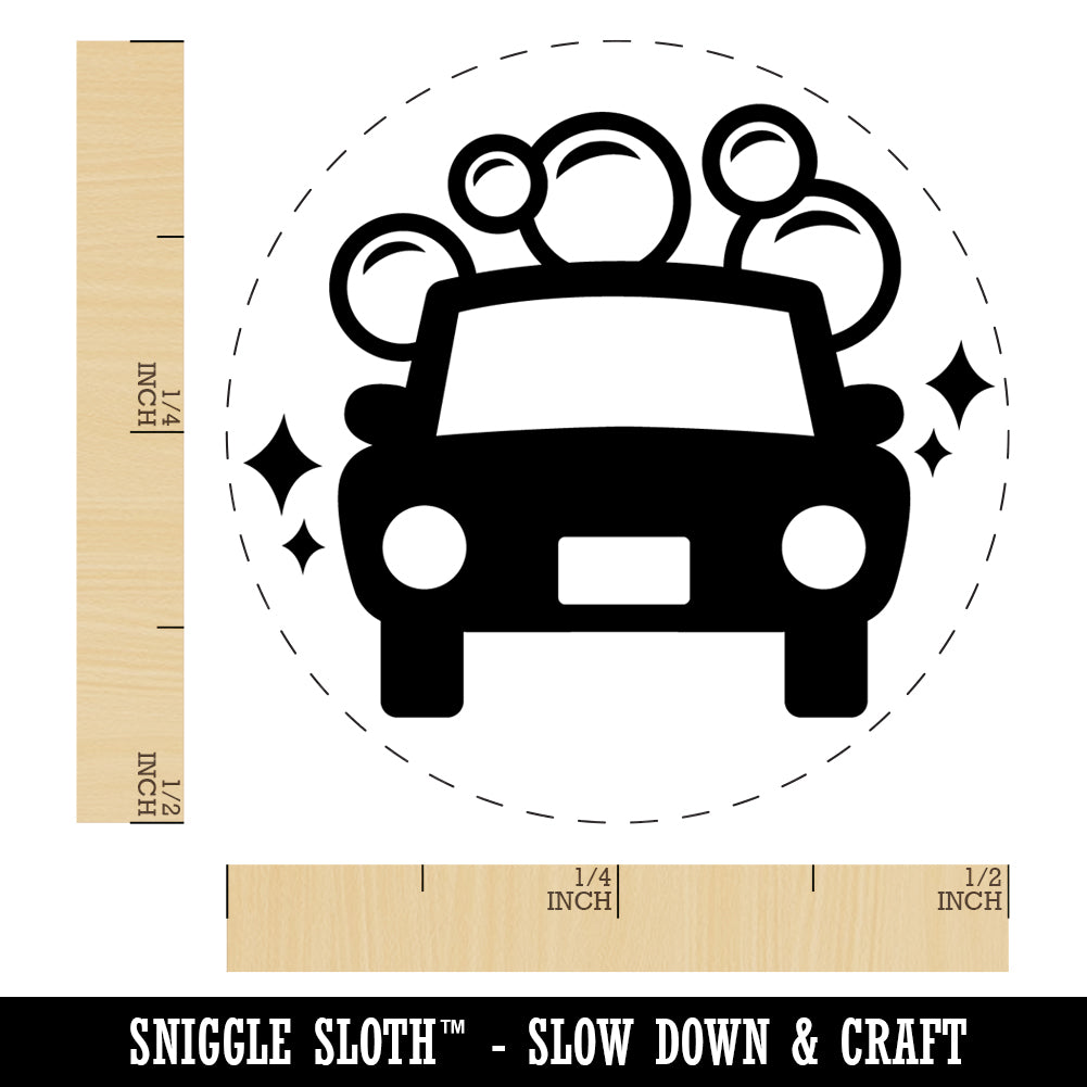 Car Wash Self-Inking Rubber Stamp Ink Stamper for Stamping Crafting ...
