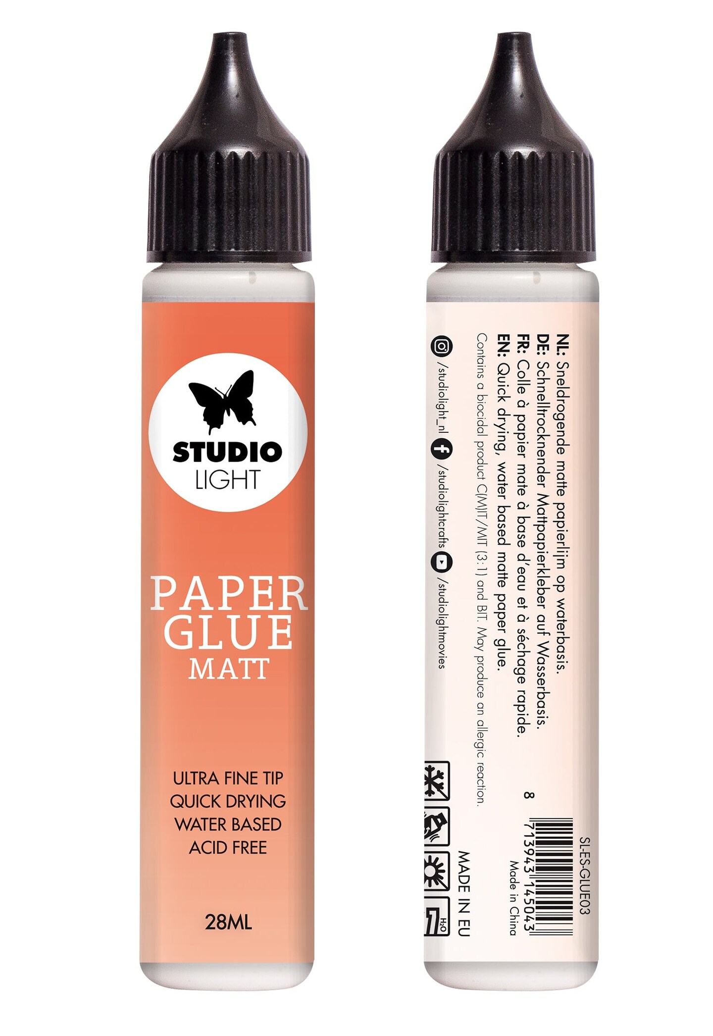 Studio Light SL Paper Glue Matte 28ml Essentials Tools 22x123x22mm 1 PC ...