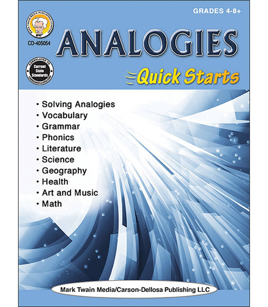 Mark Twain Media Analogies Grades 4-12 Language Arts Workbook ...