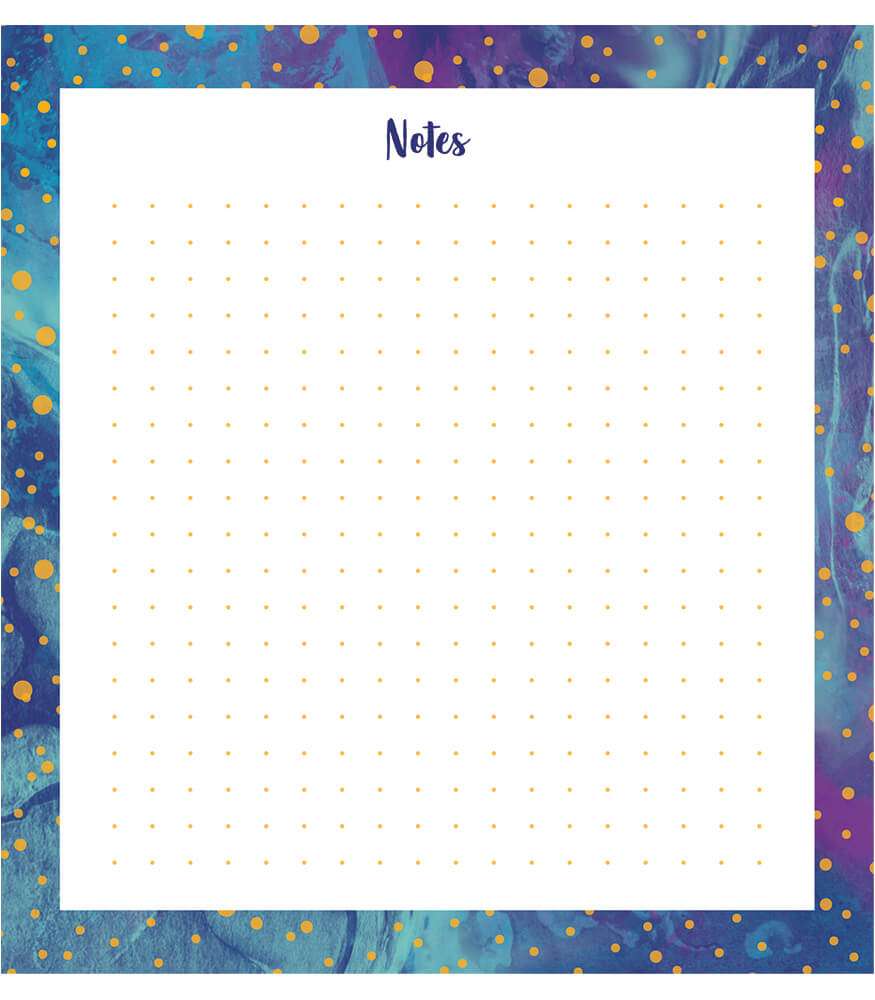 Carson Dellosa Galaxy Notepad—Colorful Writing Tablet With Gold Polka ...