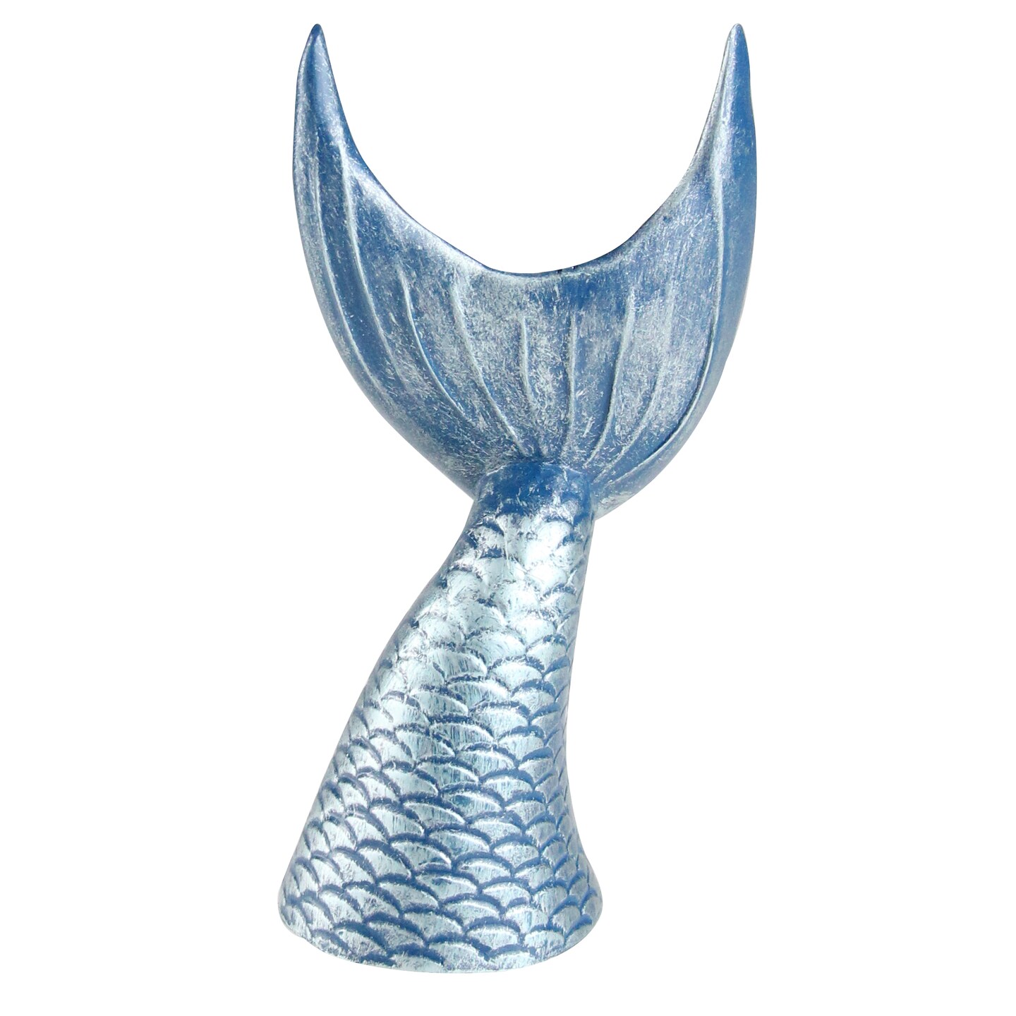 Wild Eye 4.5" Blue Mermaid Tail Nautical Style Resin and Metal Bottle ...