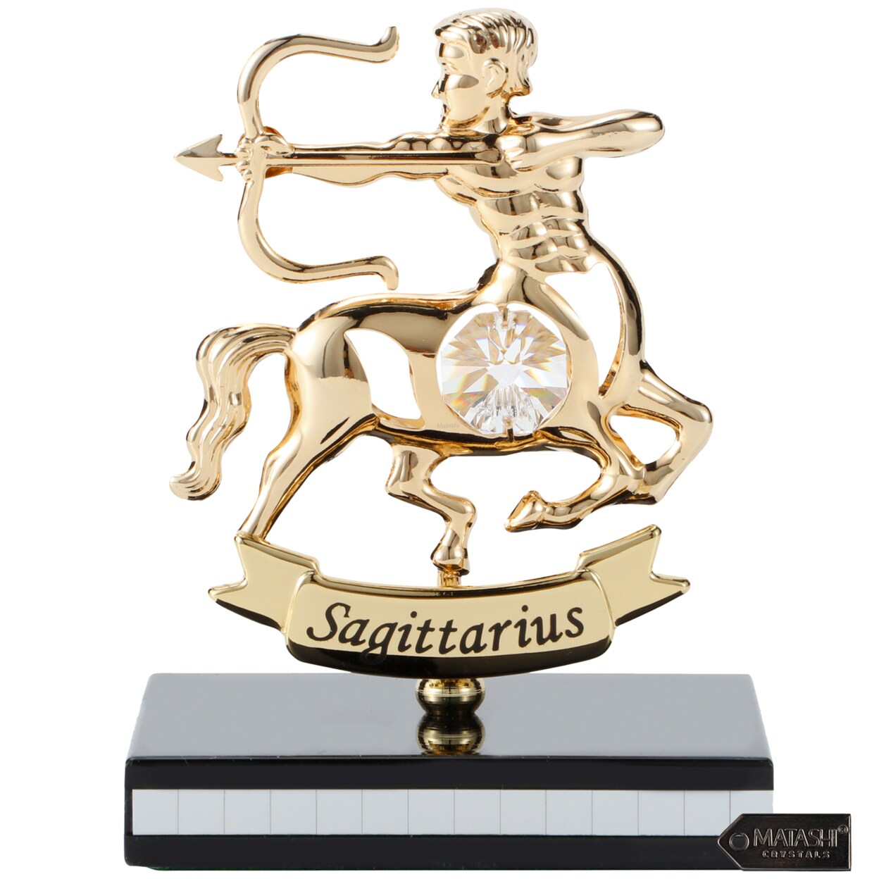 Matashi 24K Gold Plated Zodiac Astrological Sign Sagittarius Figurine ...