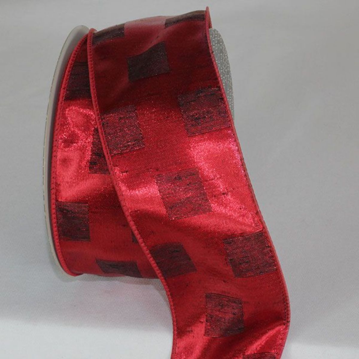 The Ribbon People Red Square Wired Craft Ribbon 2.5" x 20 Yards | Michaels