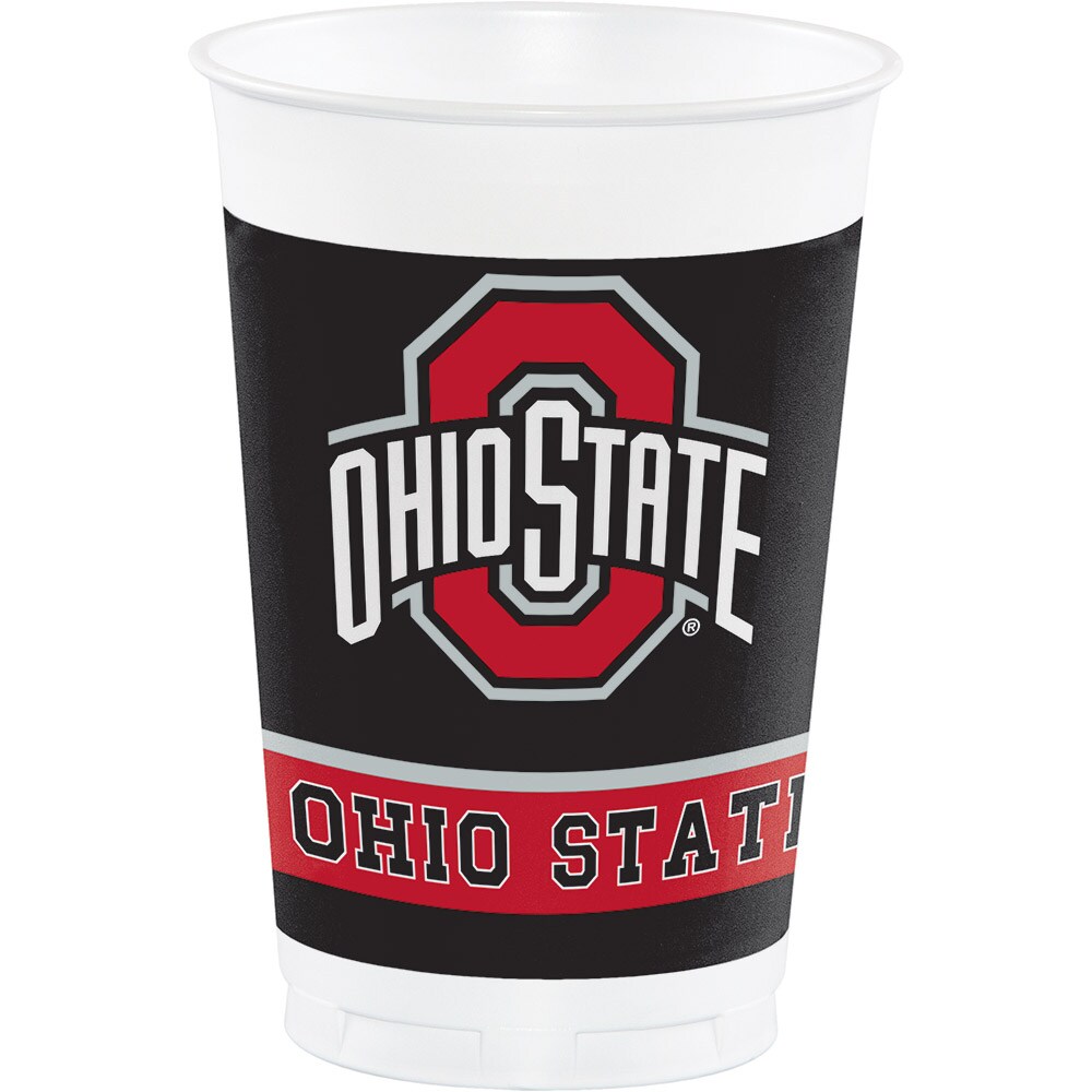 Party Central Club Pack of 96 Red and Black "OHIO STATE" University ...