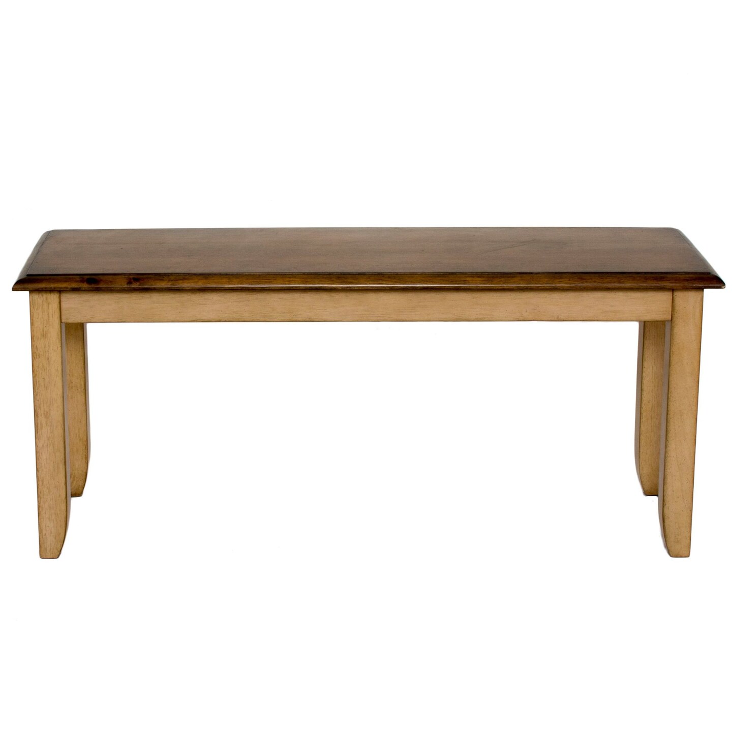 The Hamptons Collection 42” Brown Handcrafted Wooden Rectangular Bench ...