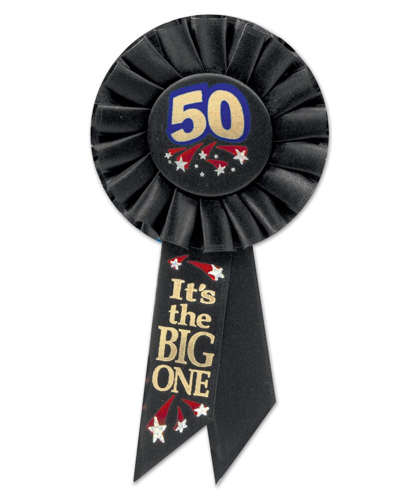 Beistle Pack of 6 Black "50…It’s The Big On" Birthday Celebration ...