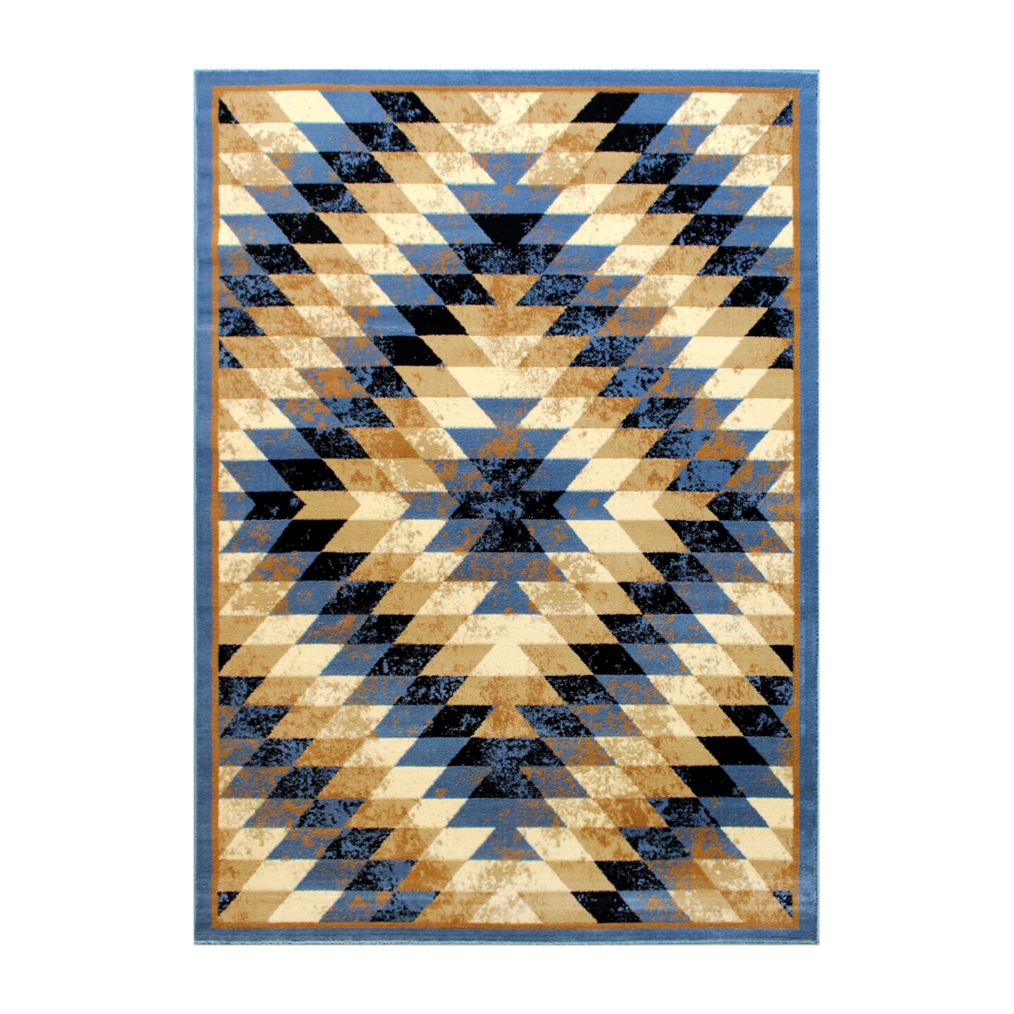 Masada Rugs Stephanie Collection Area Rug with Distressed Southwest ...