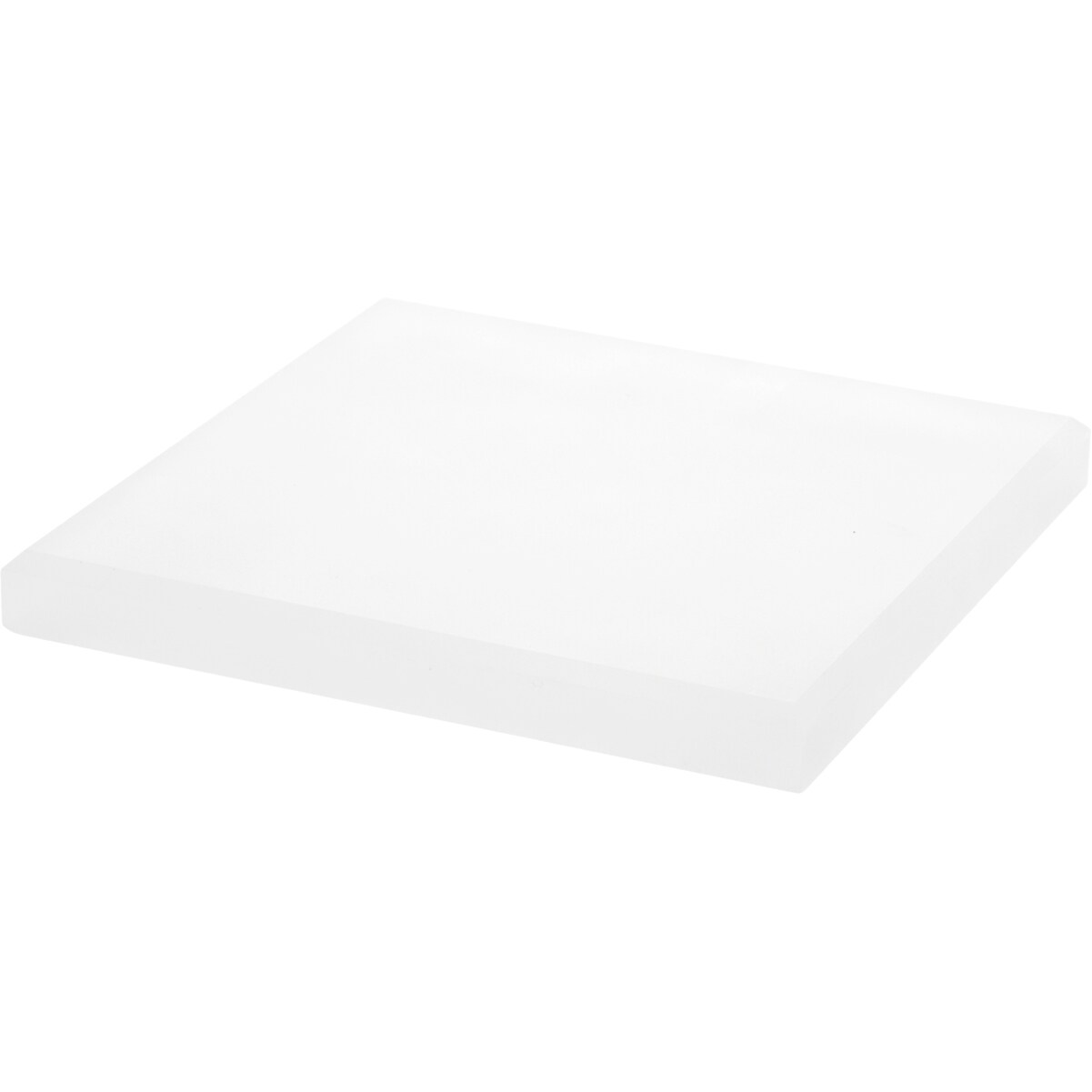 Plymor Frosted Acrylic Square Beveled Display Base, 7" W x 7" D x 0.75 ...
