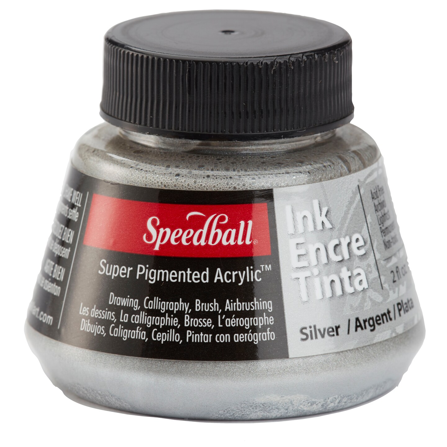 Speedball Super Pigmented Acrylic Ink, 2 Oz., Silver | Michaels