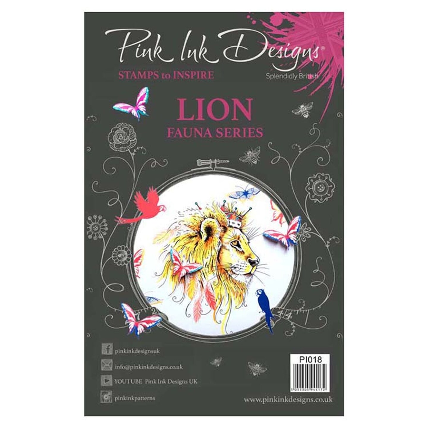 Pink Ink Designs A5 Clear Stamp Lion | Michaels