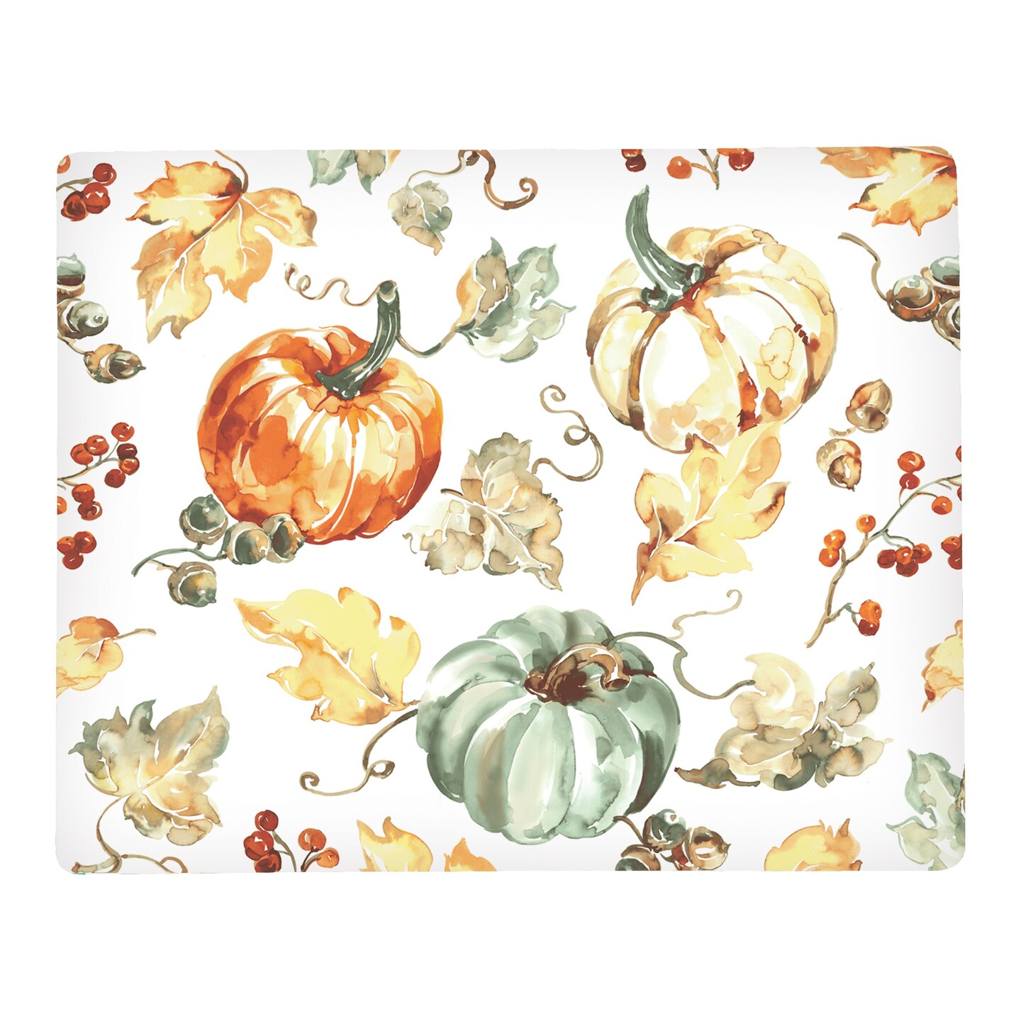 Watercolor Pumpkin Fall Harvest Hardboard Placemat Set of 6 | Michaels