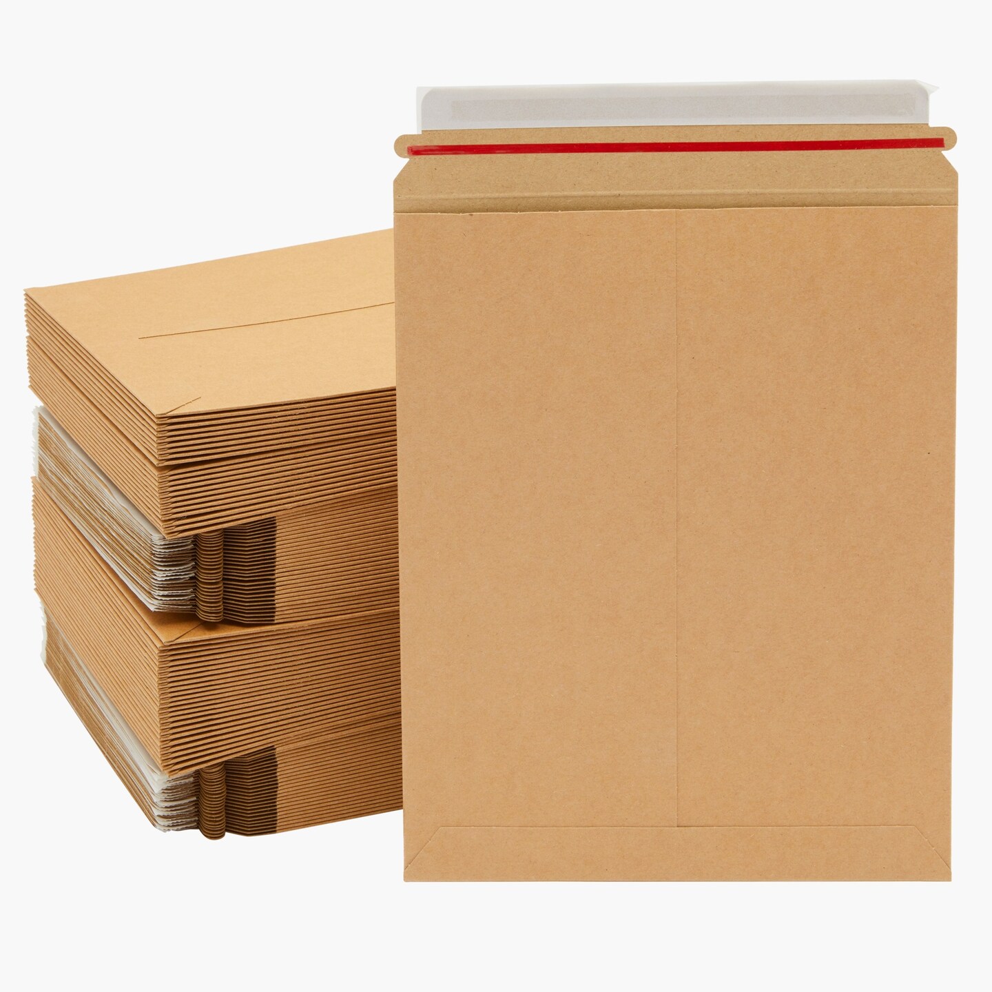 100 Pack Rigid Mailers With Self Sealing Flap Bulk Stay Flat 9 X11 5