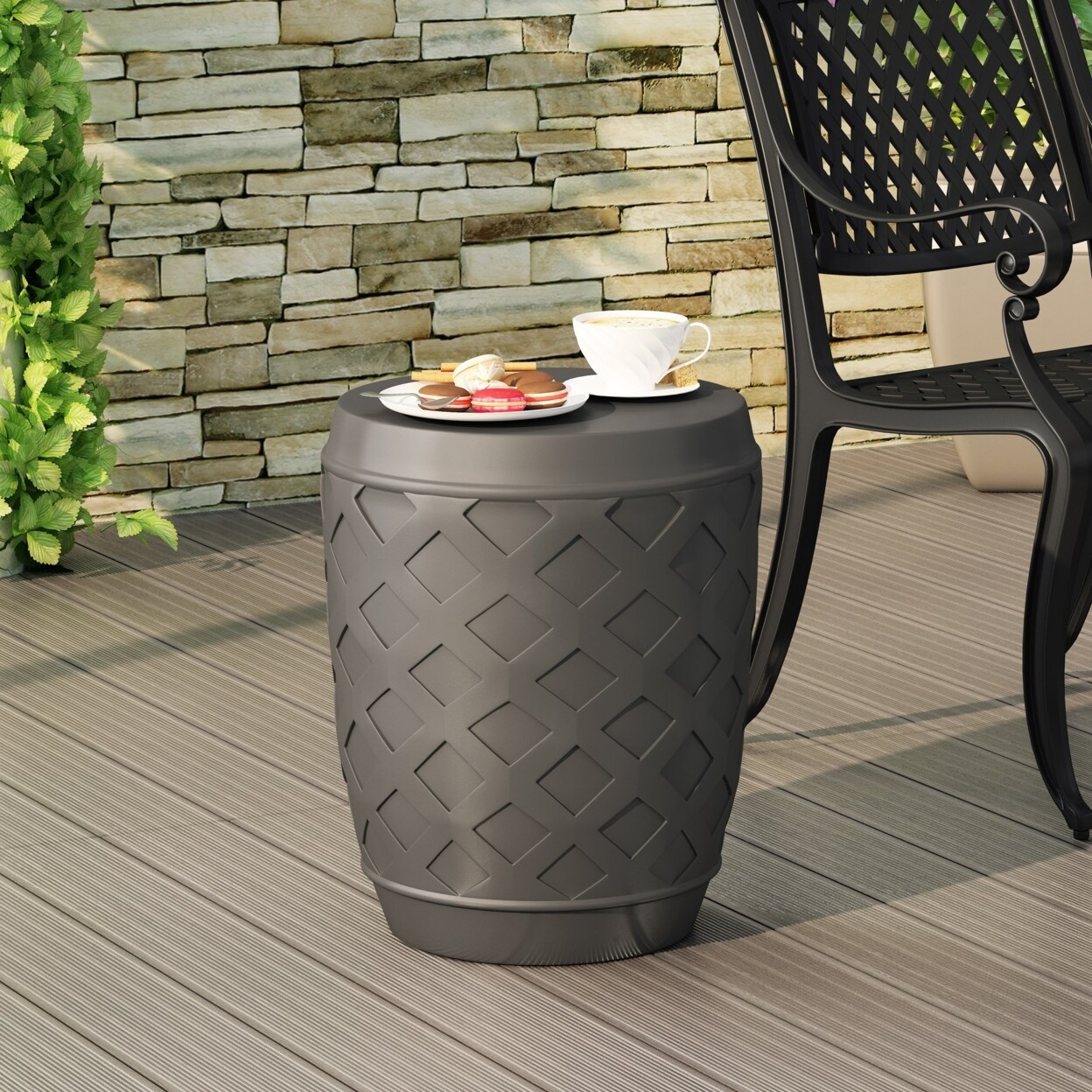 GDFStudio Keeley Outdoor Contemporary Side Table | Michaels