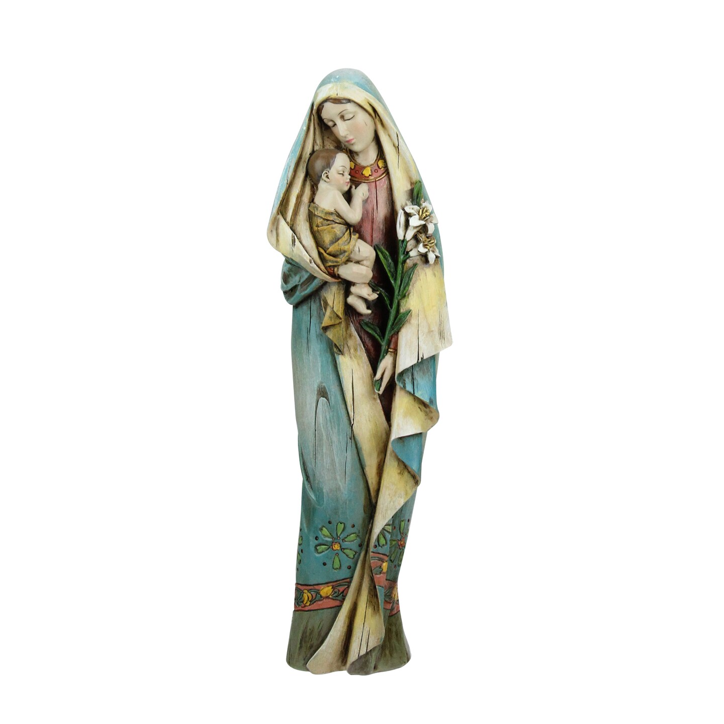 Roman 12.5" Joseph's Studio Distressed Madonna With Child Religious ...