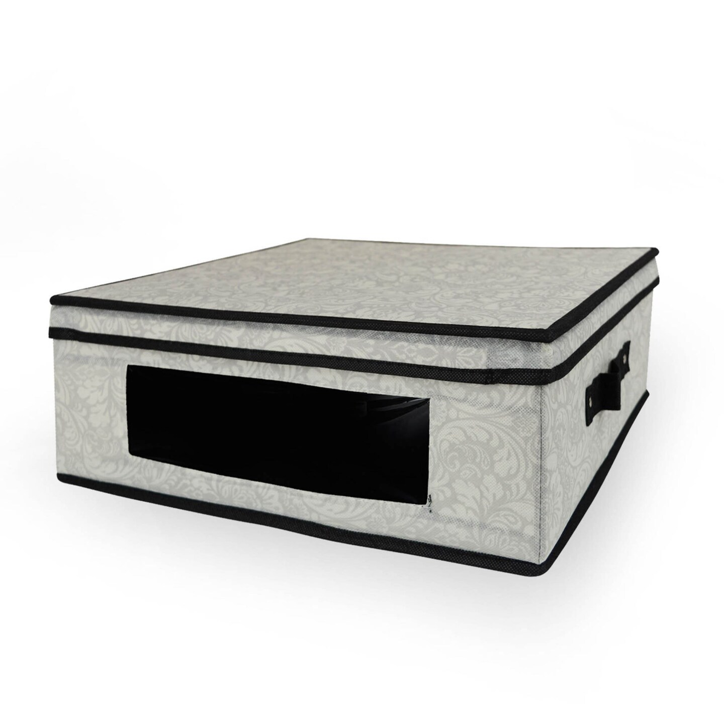 Contemporary Home Living 13.50" Gray and Black Multi-purpose Closet ...