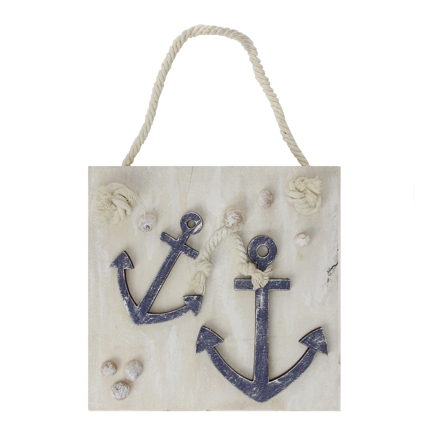 Northlight 7” Cape Cod Inspired Double Anchor Wall Hanging Plaque with ...