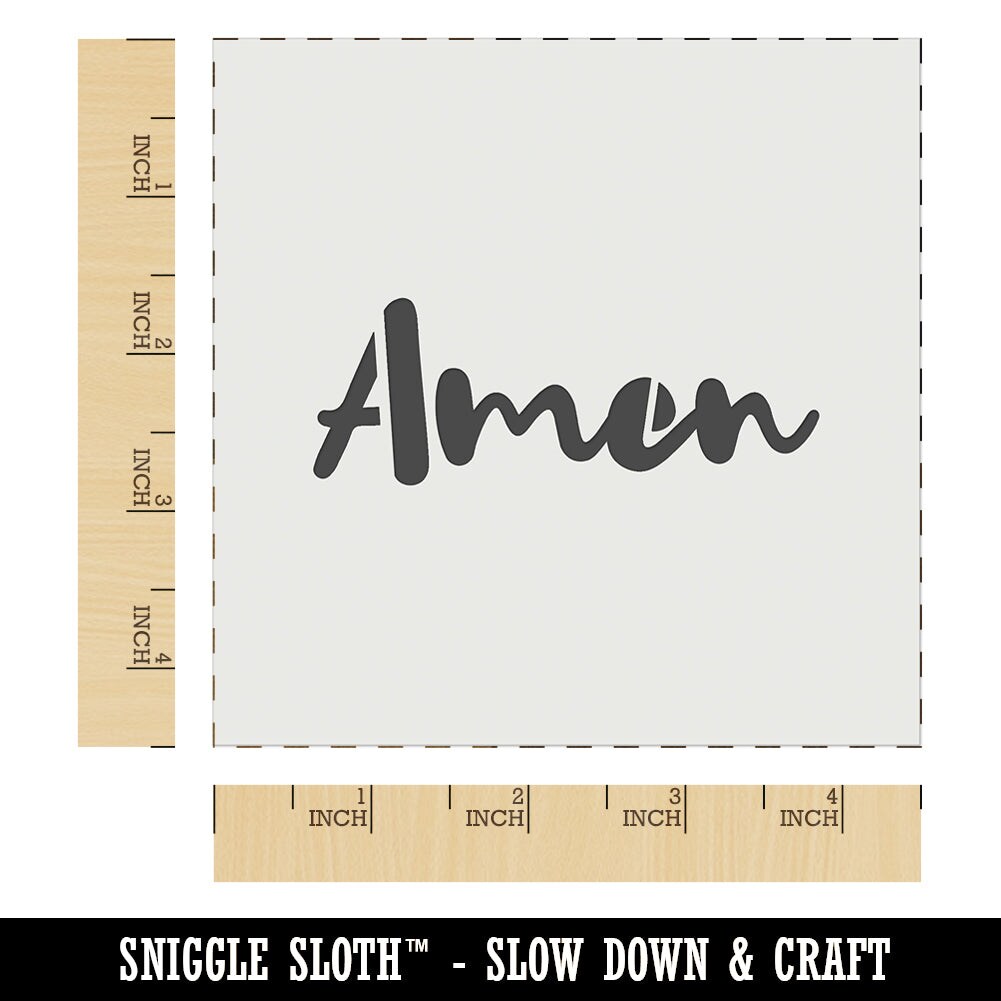 Amen Cursive Fun Text Prayer Praying Wall Cookie DIY Craft Reusable ...