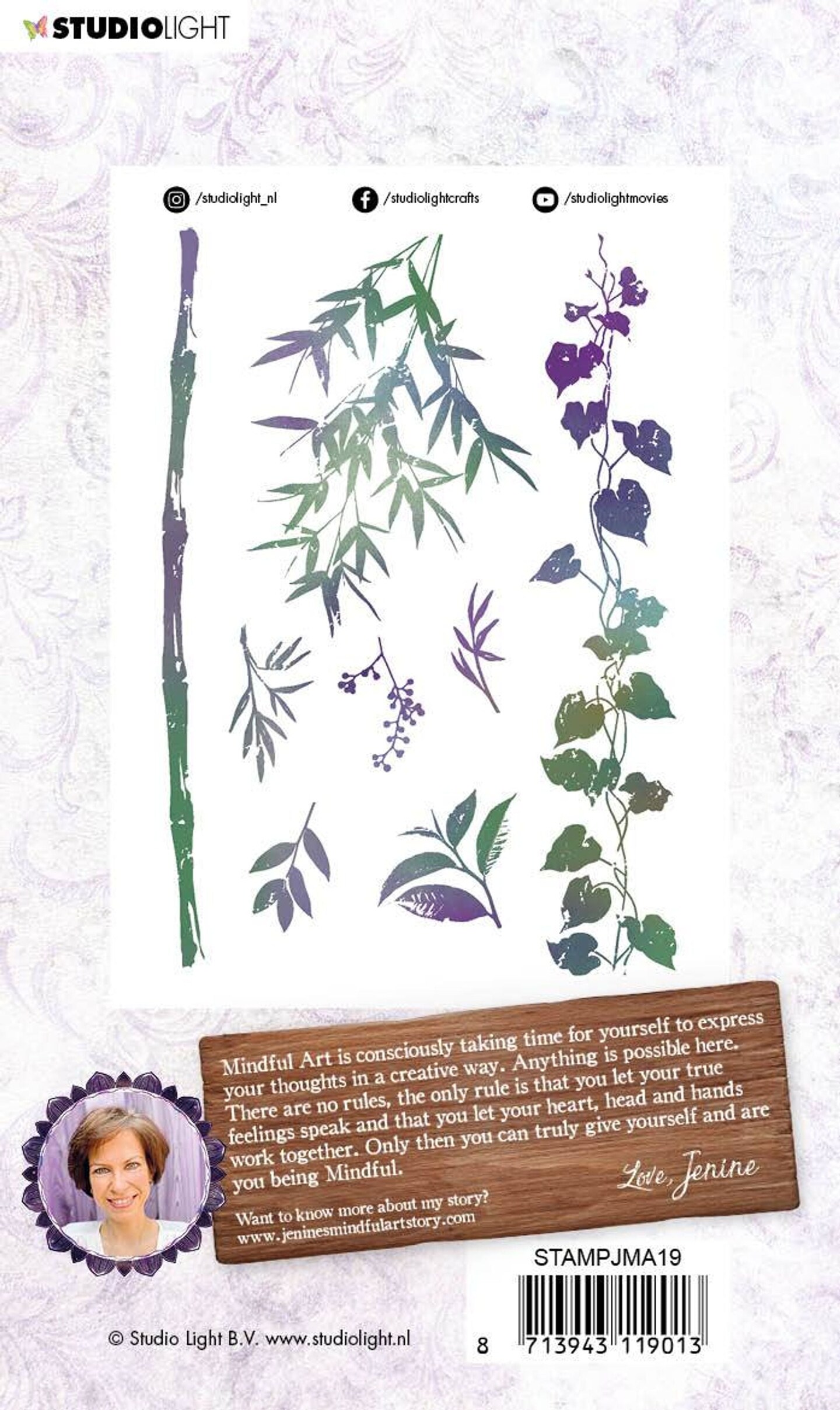Studio Light Jenine's Mindful Art Clear Stamp Time to Relax 105x148mm ...