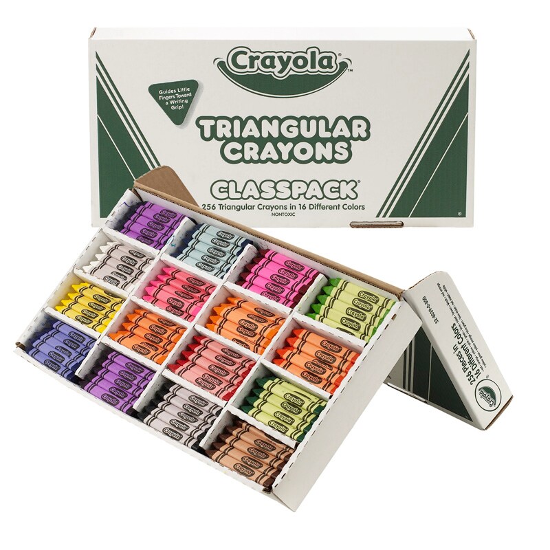 Triangular Crayon Classpack®, 16 Colors, 256 Count | Michaels