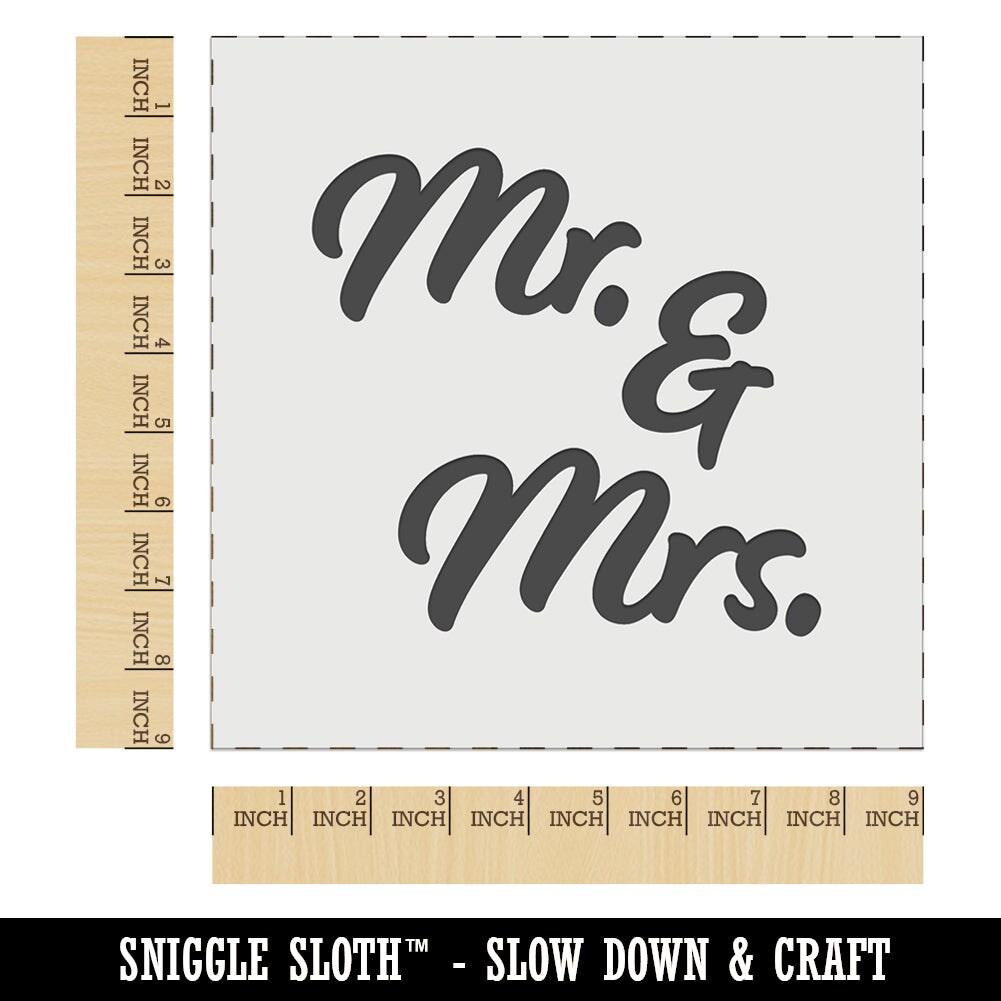 Mr. and Mrs. Married Couple Wedding Anniversary Wall Cookie DIY Craft ...