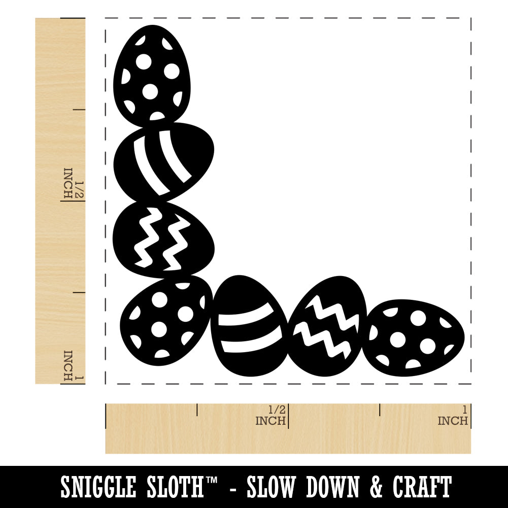 Easter Egg Corner Border Self-Inking Rubber Stamp Ink Stamper | Michaels