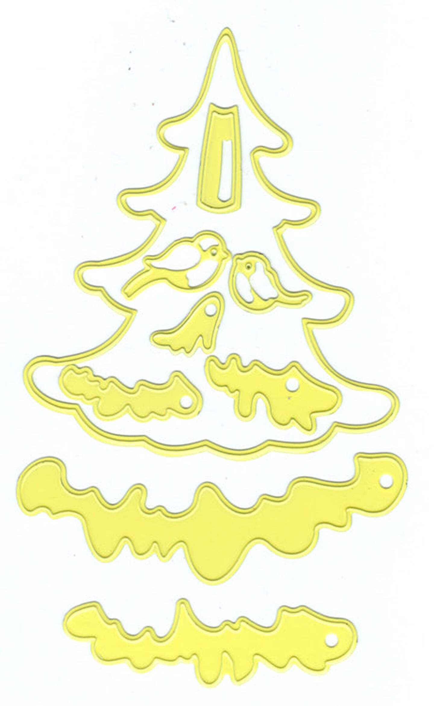 Nellie's Choice Shape Die Lene Design - Snowy Tree with Birds | Michaels