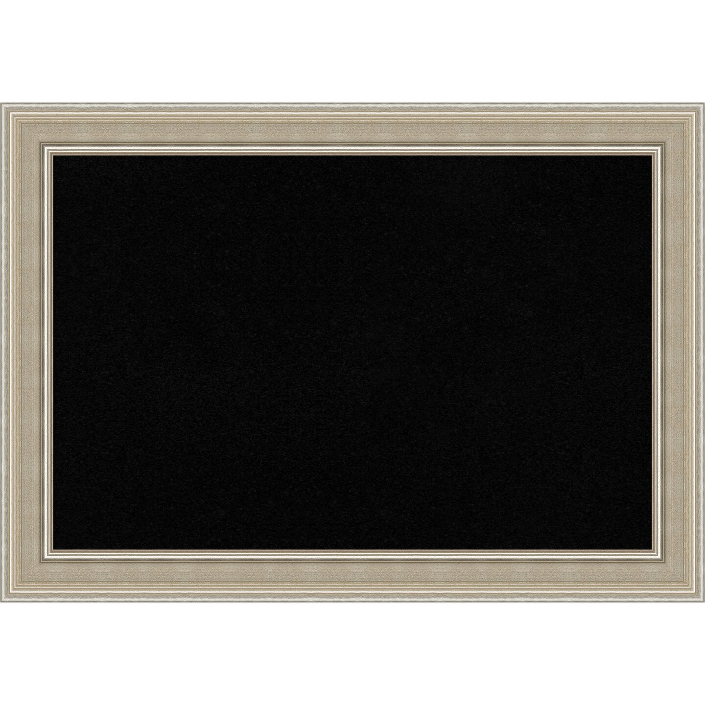 Mezzo Silver Wood Framed Corkboard, Black Cork | Michaels
