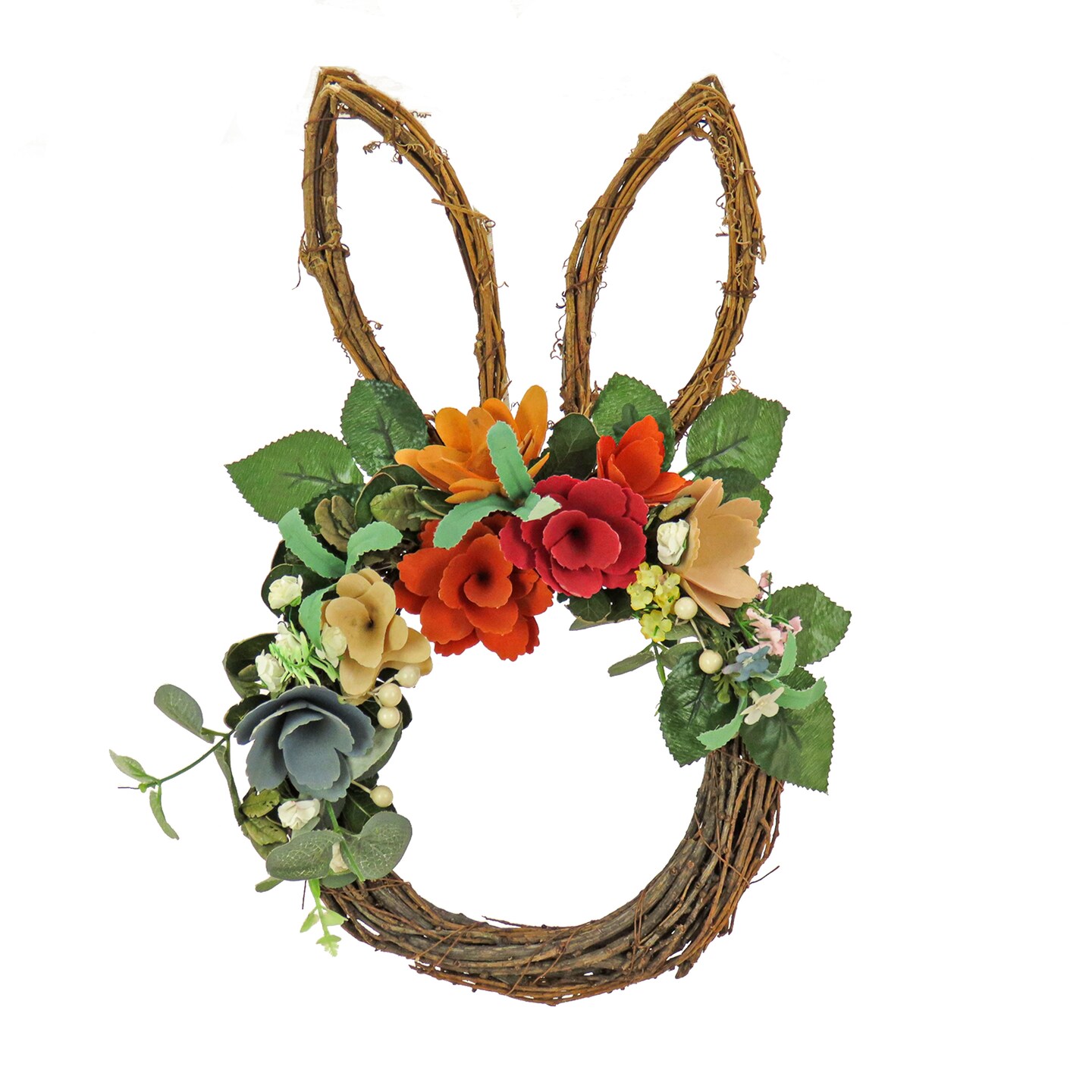 17" Floral Bunny Ears Wreath | Michaels