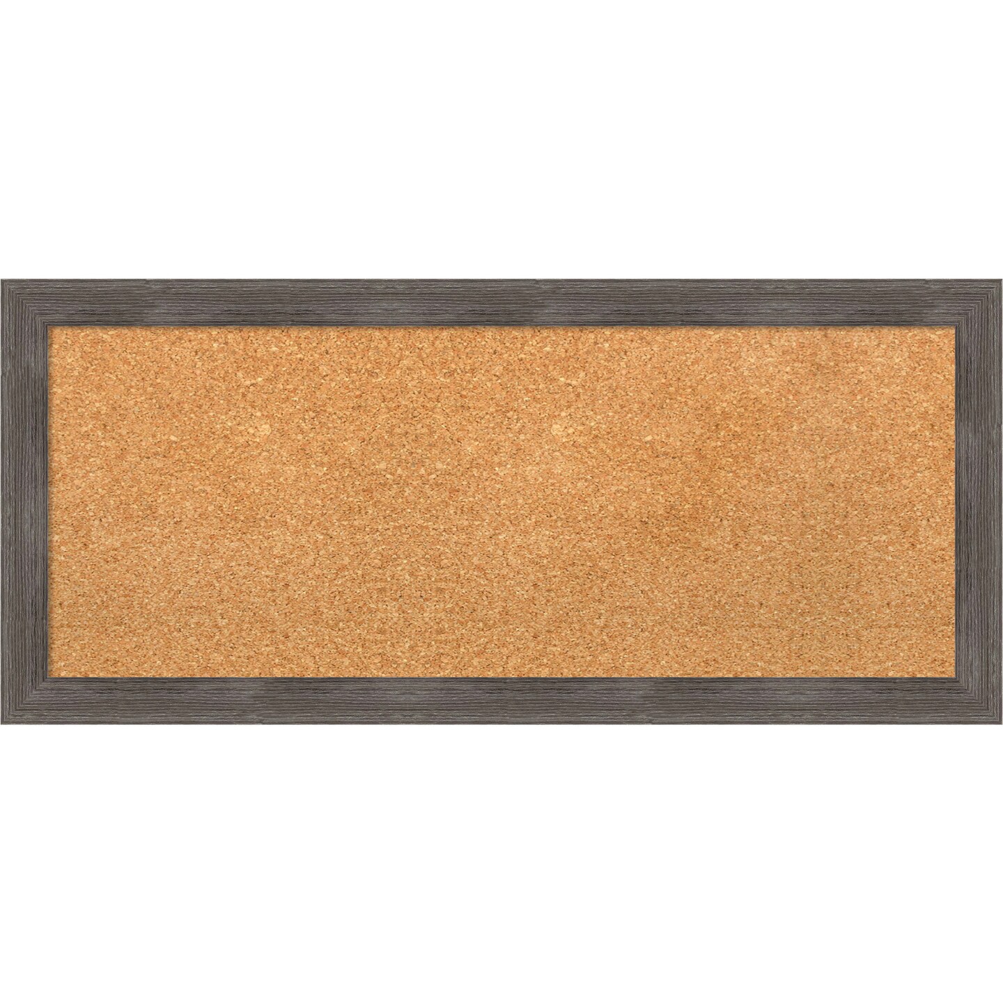 Pinstripe Lead Grey Wood Framed Corkboard, Natural Cork | Michaels