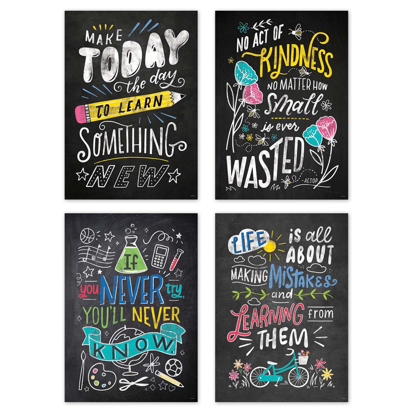 Colorful Inspiration Inspire U 4-Poster Pack | Michaels