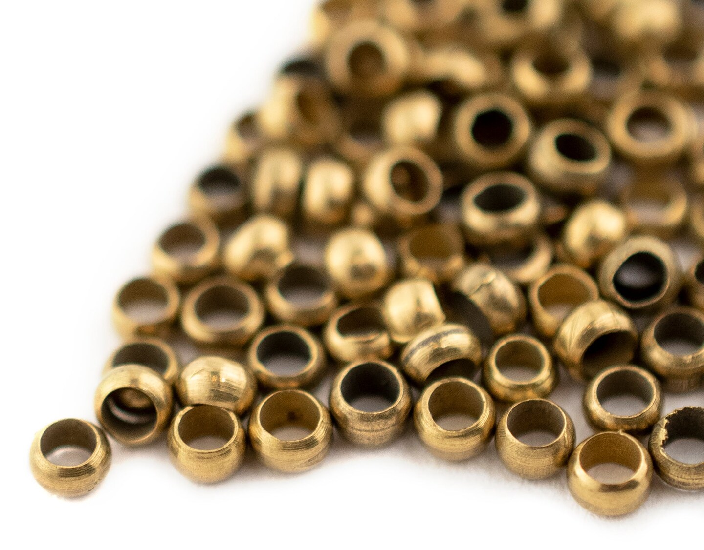 TheBeadChest Brass Round Crimp Beads (2.5mm, Set of 100) | Michaels