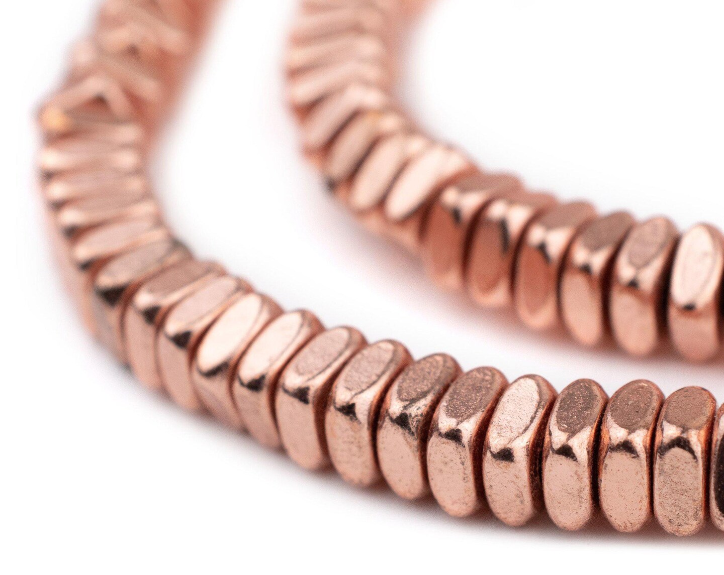 TheBeadChest Copper Faceted Square Heishi Beads (6mm) | Michaels